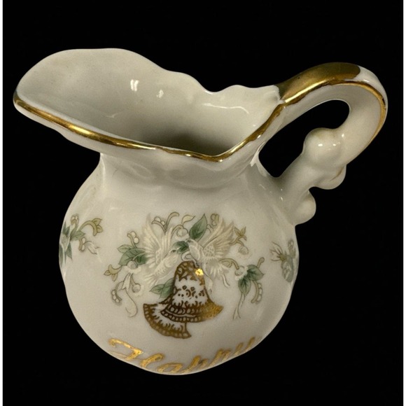 Lefton | Dining | Vtg Lefton Hand Painted Creamer China Happy Wedding ...